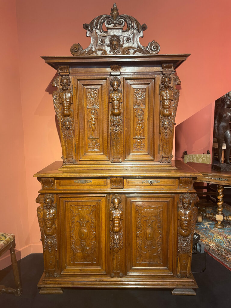 EXCEPTIONAL RENAISSANCE TWO-BODY CABINET OF BELLIFONTAINE INSPIRATION ...