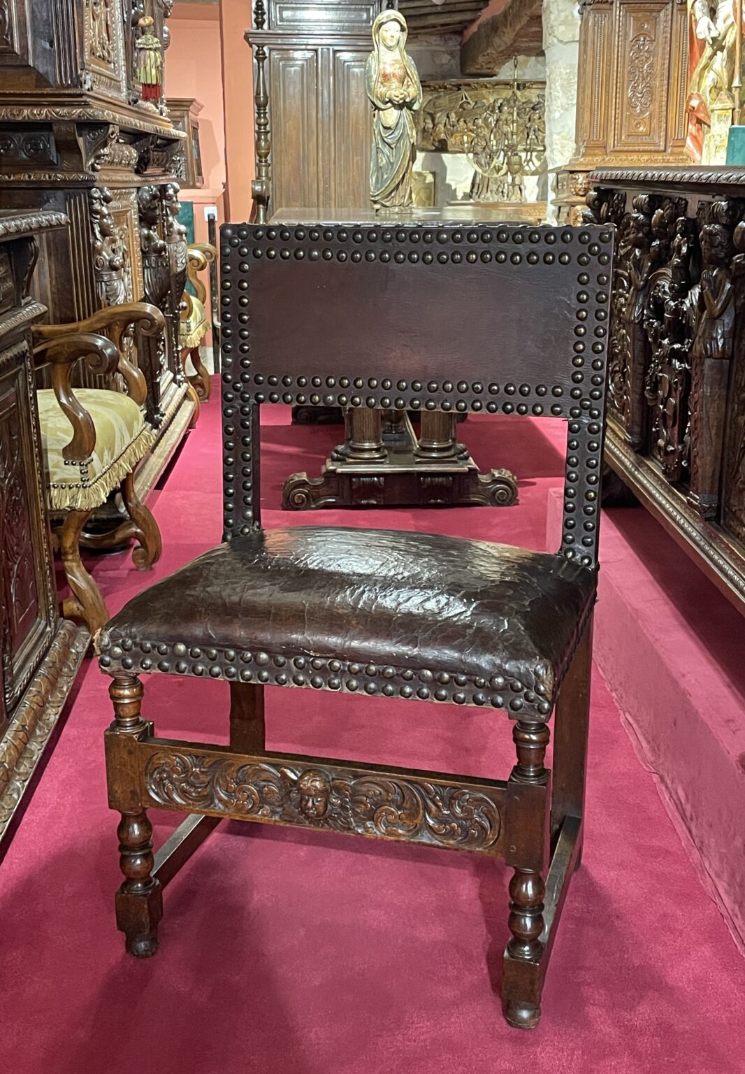 RARE CHAISE EN NOYER DE LA RENAISSANCE ITALIENNE - Galerie Gabrielle ...